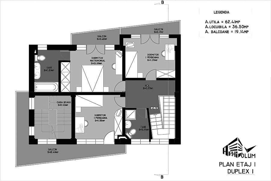 Proiect DUPLEX S+P+2E+M