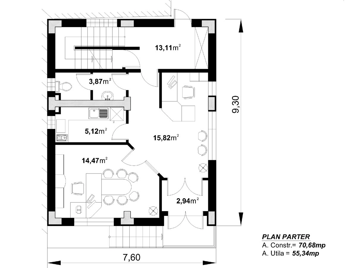 Proiect CLADIRE BIROURI S+P+3E
